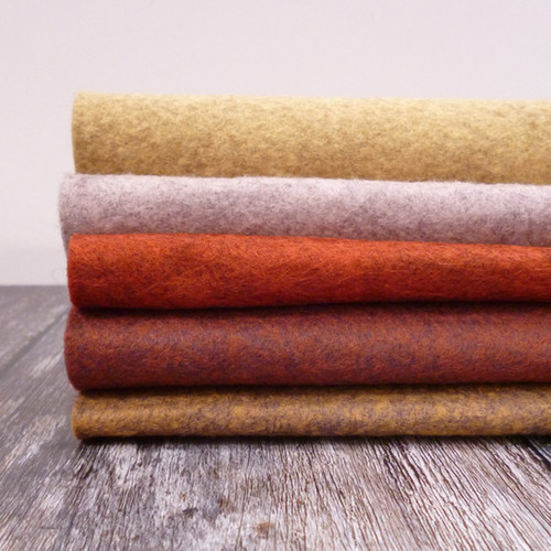 Caramel :: Heathered Felt Pack :: 5 colours | paper-and-string