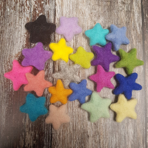 Felt Star Packs :: Big Mix (20x Stars) | paper-and-string