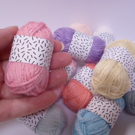 Mini Wool Ball Pack :: Pastels | paper-and-string