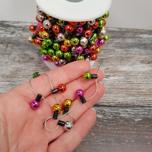 Mini Christmas Baubles by the metre | paper-and-string