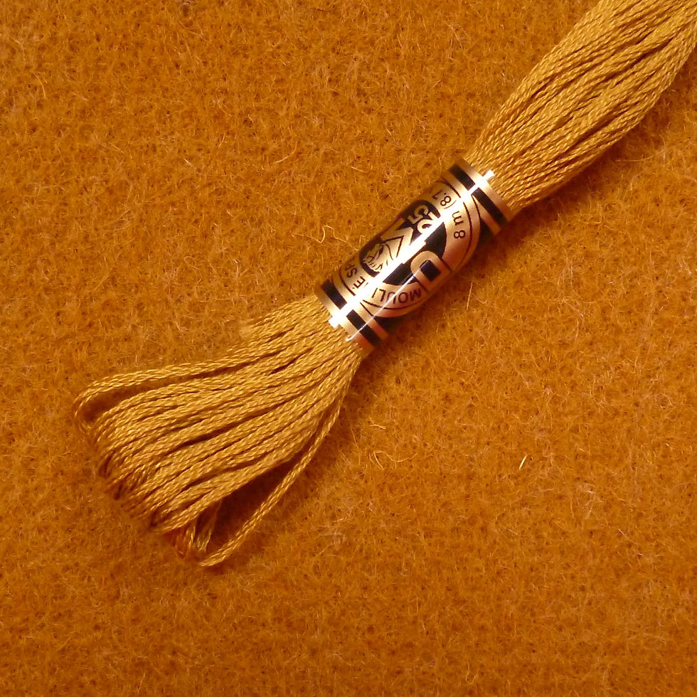 832 Saffron :: DMC Mouline Embroidery Thread :: 90% felt | paper-and-string