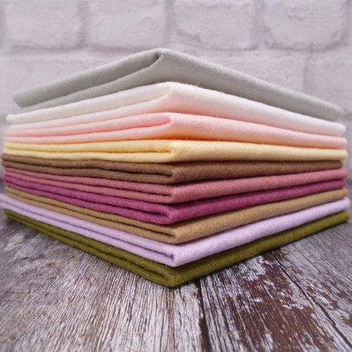 SUBDUED :: 10 piece felt colour pack | paper-and-string