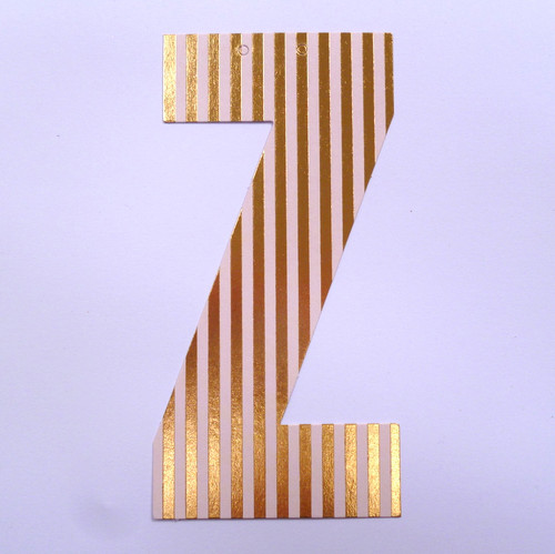Make A Garland :: Letter :: Z | paper-and-string