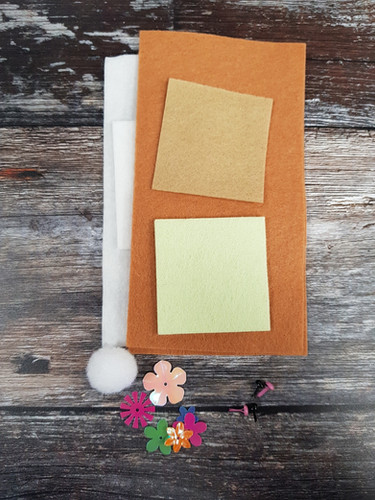 Bunny & Easter Egg Ingredients Pack :: Mocha | paper-and-string