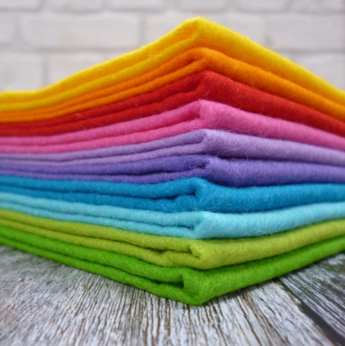 RAINBOW :: 10 piece felt colour pack | paper-and-string