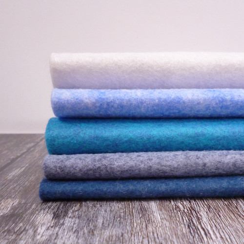 Marine :: Heathered Felt Pack :: 5 colours | paper-and-string
