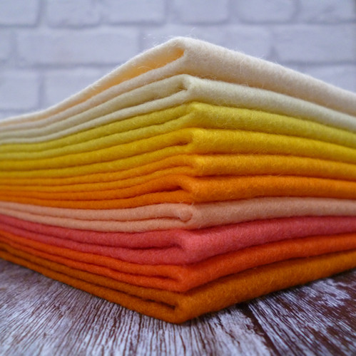 SUNSHINE :: 10 piece felt colour pack | paper-and-string