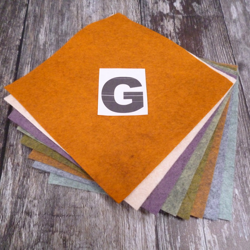 Felt Remnant Packs :: Heathered Felt :: 6x6 :: G | paper-and-string