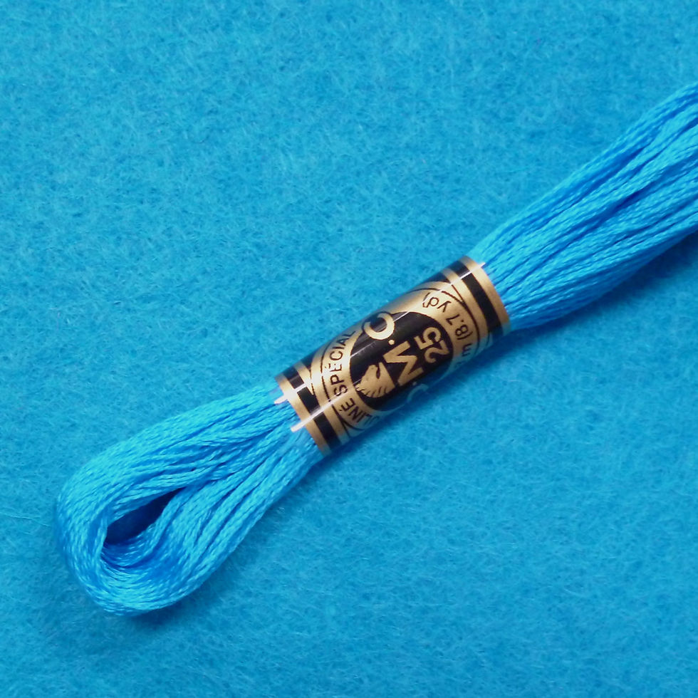 995 Peacock :: DMC Mouline Embroidery Thread :: 30% felt | paper-and-string