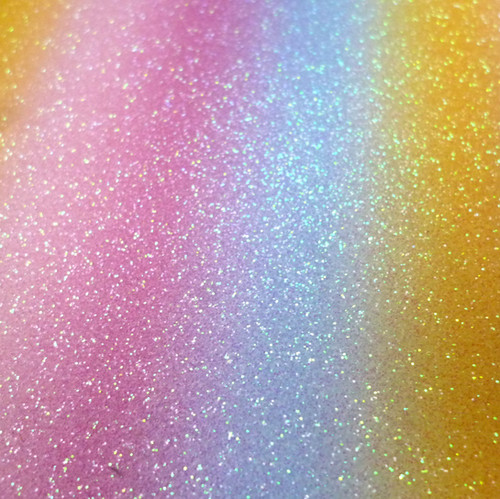 Fine Glitter :: Pastel Rainbow Stripes | paper-and-string