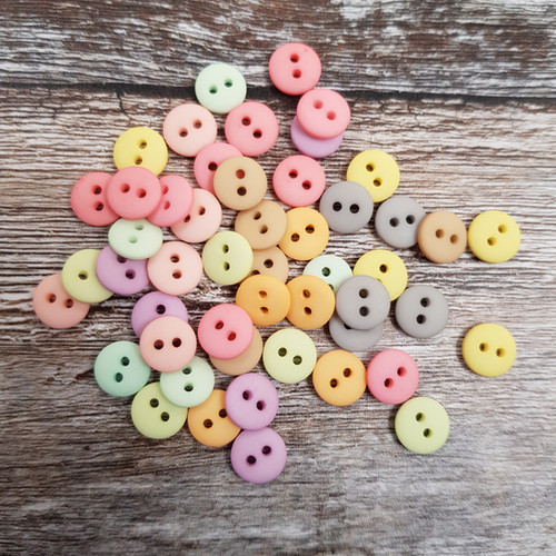 8mm Teeny Tiny Buttons :: CONFETTI mix :: 50 buttons | paper-and-string