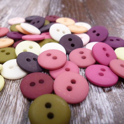 Smartie Button Pack :: Floral Colour Mix | paper-and-string