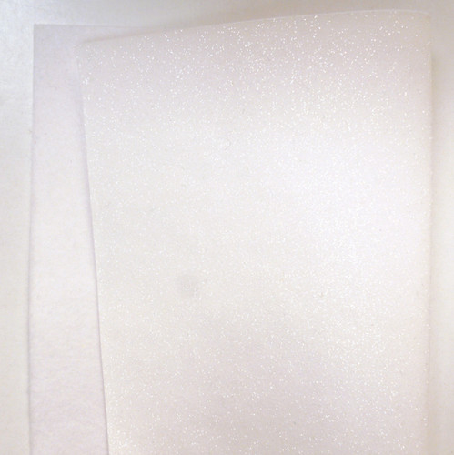 Premium Felt & Glitter :: Sparkle White on White | paper-and-string