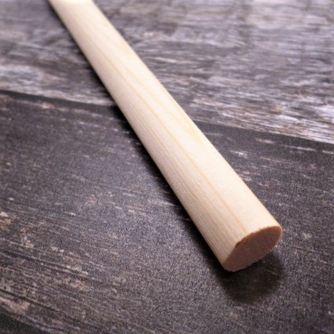 Smooth Wooden Mounting Stick - 50cm | paper-and-string