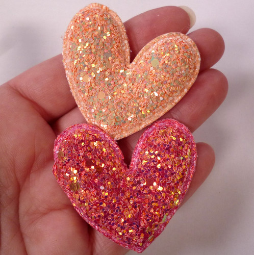 Padded Heart :: Chunky Glitter | paper-and-string
