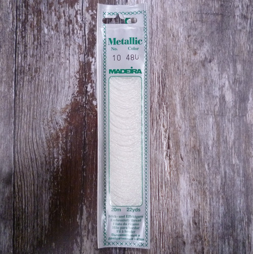 Metallic Thread :: White 480 | paper-and-string
