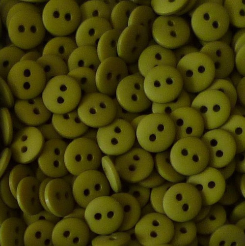 8mm Teeny Tiny Buttons (x25) :: Moss | paper-and-string