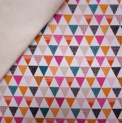 Fabric Felt :: Geo Forest :: Triangles on Natural | paper-and-string