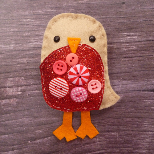 Christmas Robin PDF Pattern | paper-and-string