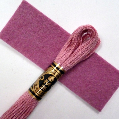 3688 Rose :: DMC Mouline Embroidery Thread :: Premium 40% Felt | paper ...