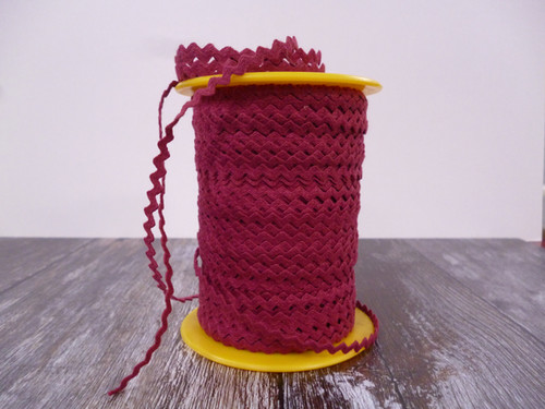 SALE 4mm tiny ric rac Wine | paper-and-string