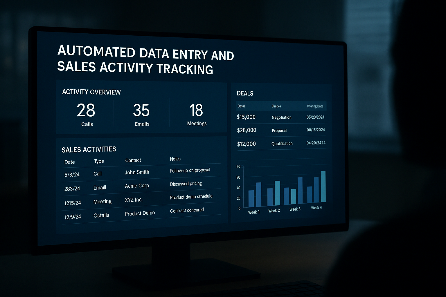 Machine Learning for Automated Data Entry and Sales Activity Tracking