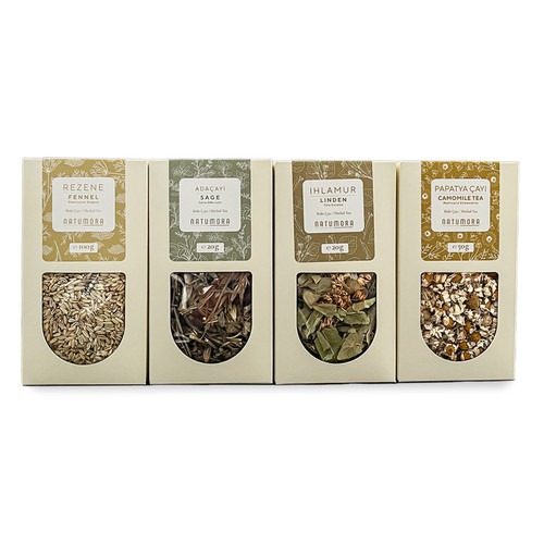 Natumora Çay Set 03 (Rezene, Adaçayı, Ihlamur, Papatya) | Natumora