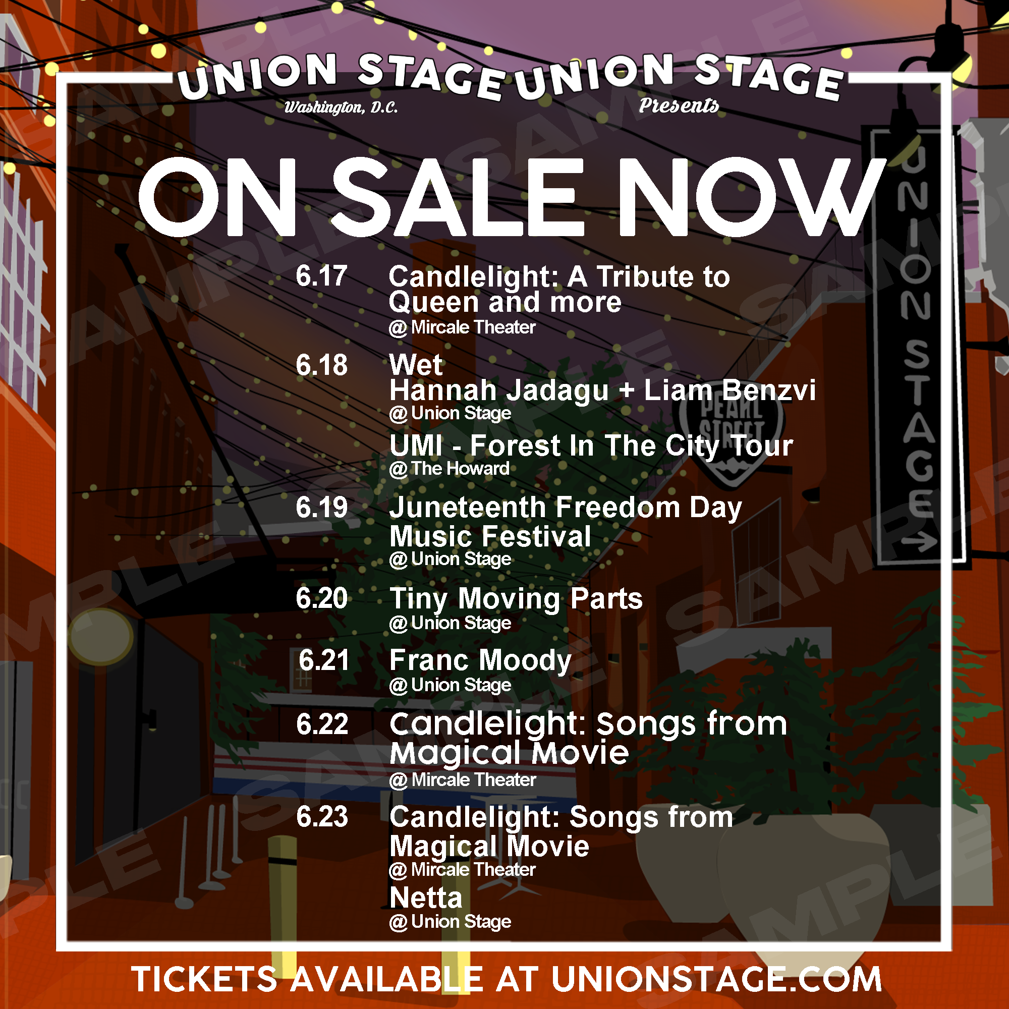 Union Stage Illustration and Design Samples | Regina Marzullo