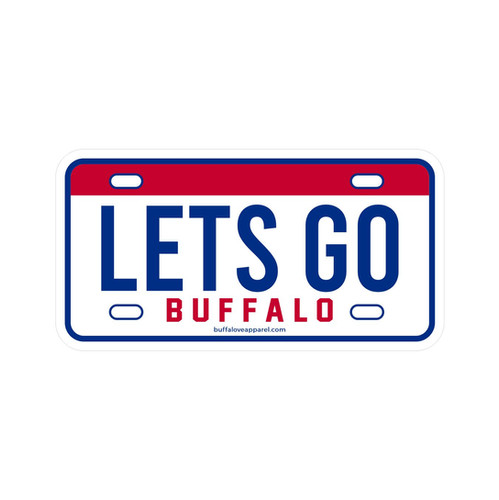 Let's Go License Plate Sticker | buffaloveapparel