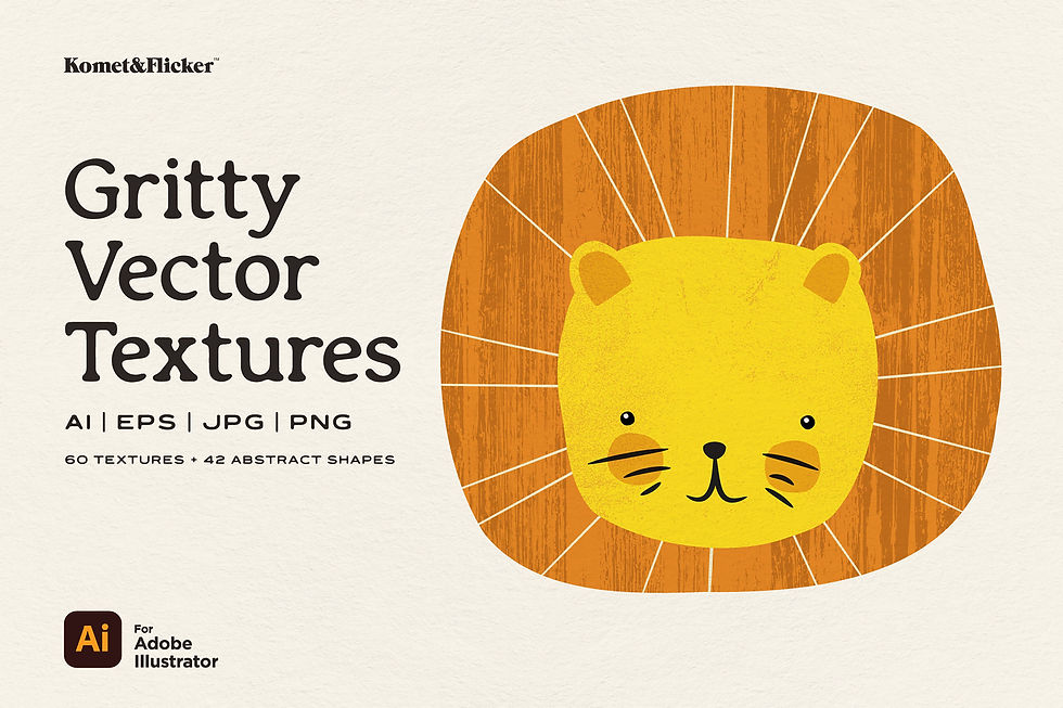 Gritty Vector Textures for Adobe Illustrator | Komet & Flicker