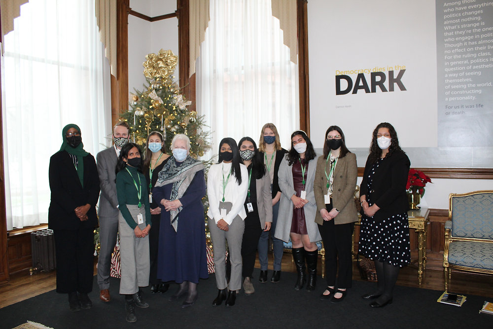 Our Meeting with The Honourable Elizabeth Dowdeswell, Lieutenant ...