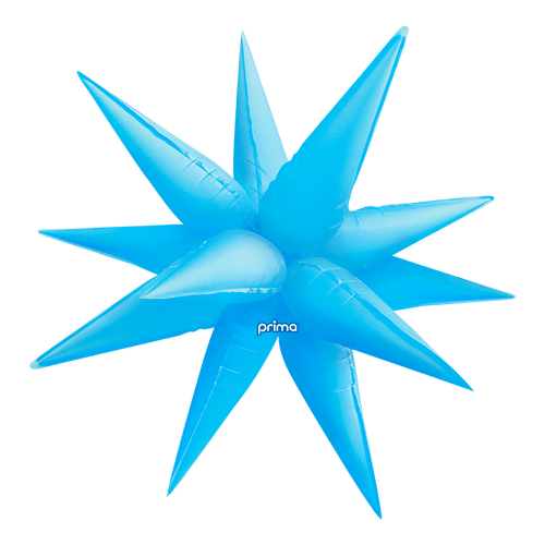 Electric Blue Starbursts (2 sizes) | Prima Balloons