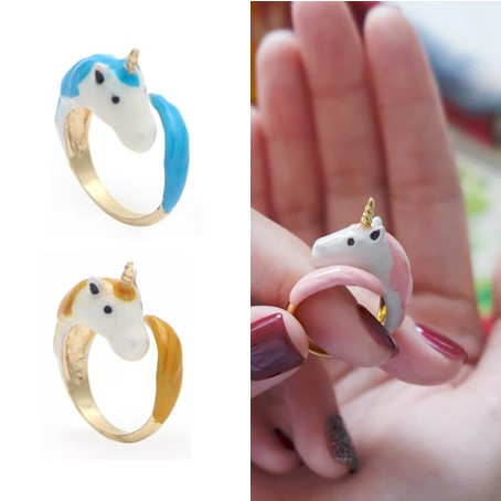 Anillo cabeza y cola de unicornio | AZARA Collection