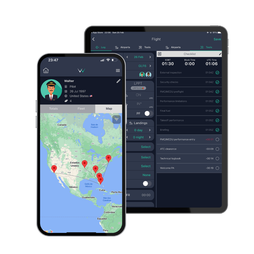Wader Pilot Logbook's New Dashboard