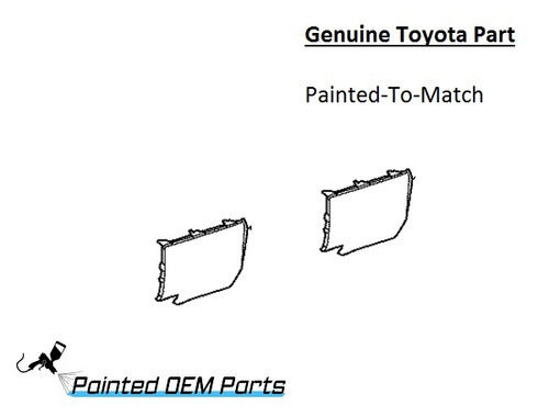 Painted 2022-2026 Toyota Tundra Rear Bumper Filler Panels (Both ...