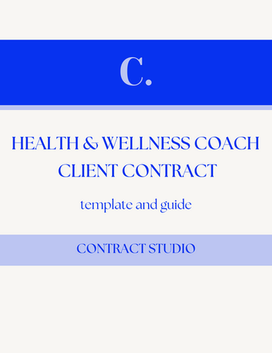 Health and Wellness Coach Client Contract | Contract Studio