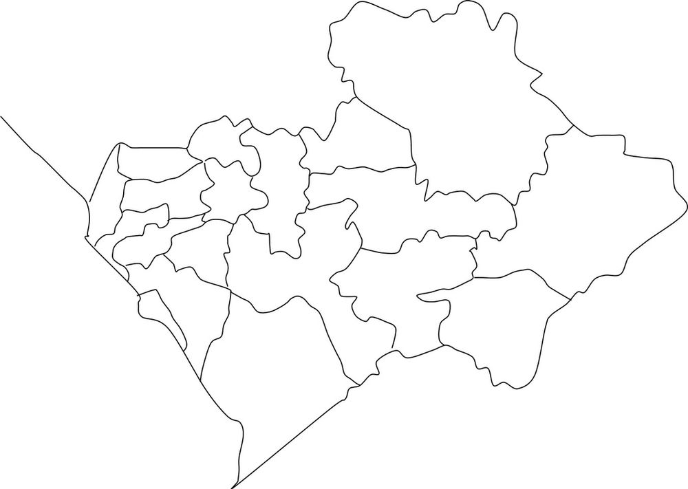 Mapa provincial de Chiclayo