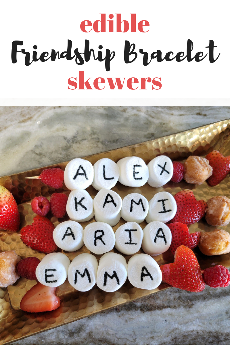 Edible Friendship Bracelet Skewers
