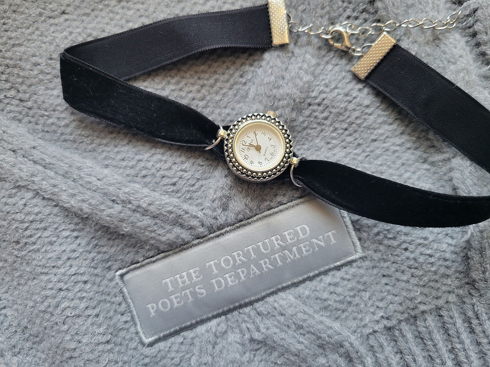 DIY TTPD clock necklace