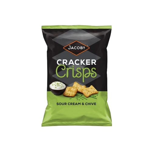 JACOB'S - CRACKERS CRISPS CREME ET CIBOULETTE - 150G | Mediascore Fooding