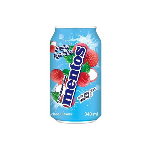 MENTOS SOFT DRINKS - SALTY LYCHEE - 340 ML | Mediascore Fooding