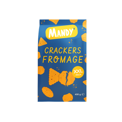 MANDY' - SNACK XXL - CRACKERS CHEESE 400G | Mediascore Fooding