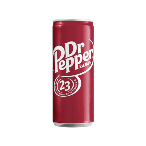 DR PEPPER - CLASSIC SLEEK CAN - 330ML | Mediascore Fooding