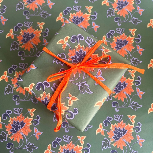 Recycled Floral Wrapping Paper | Made In B