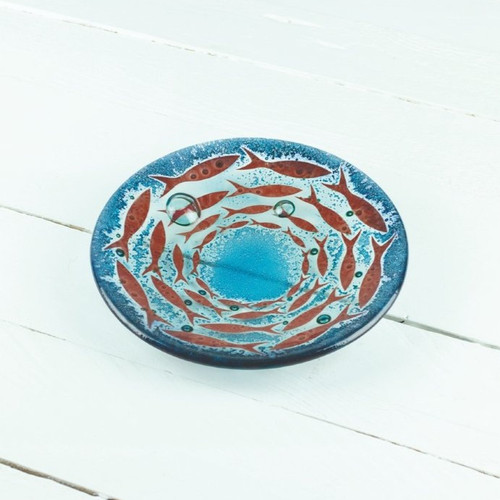 Handmade Cornish Pilchards Round Dish | Home & Decor Centerpiece I Made ...