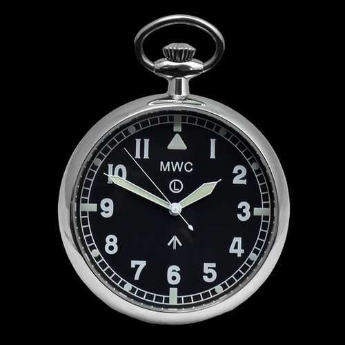 General Service Military Pocket Watch (Hybrid Movement with Black Dial ...