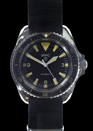 MWC 1970s Pattern Automatic Military Divers Watch with Chromed Case and ...