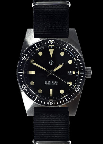 MWC 1970s/80s Pattern Automatic 24 Jewel Military Divers Watch with ...