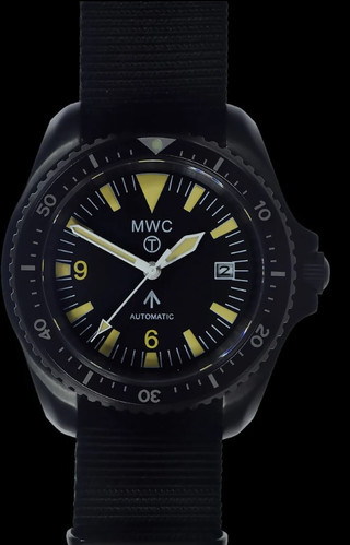 MWC 1999-2001 Pattern Black PVD Automatic Military Divers Watch ...