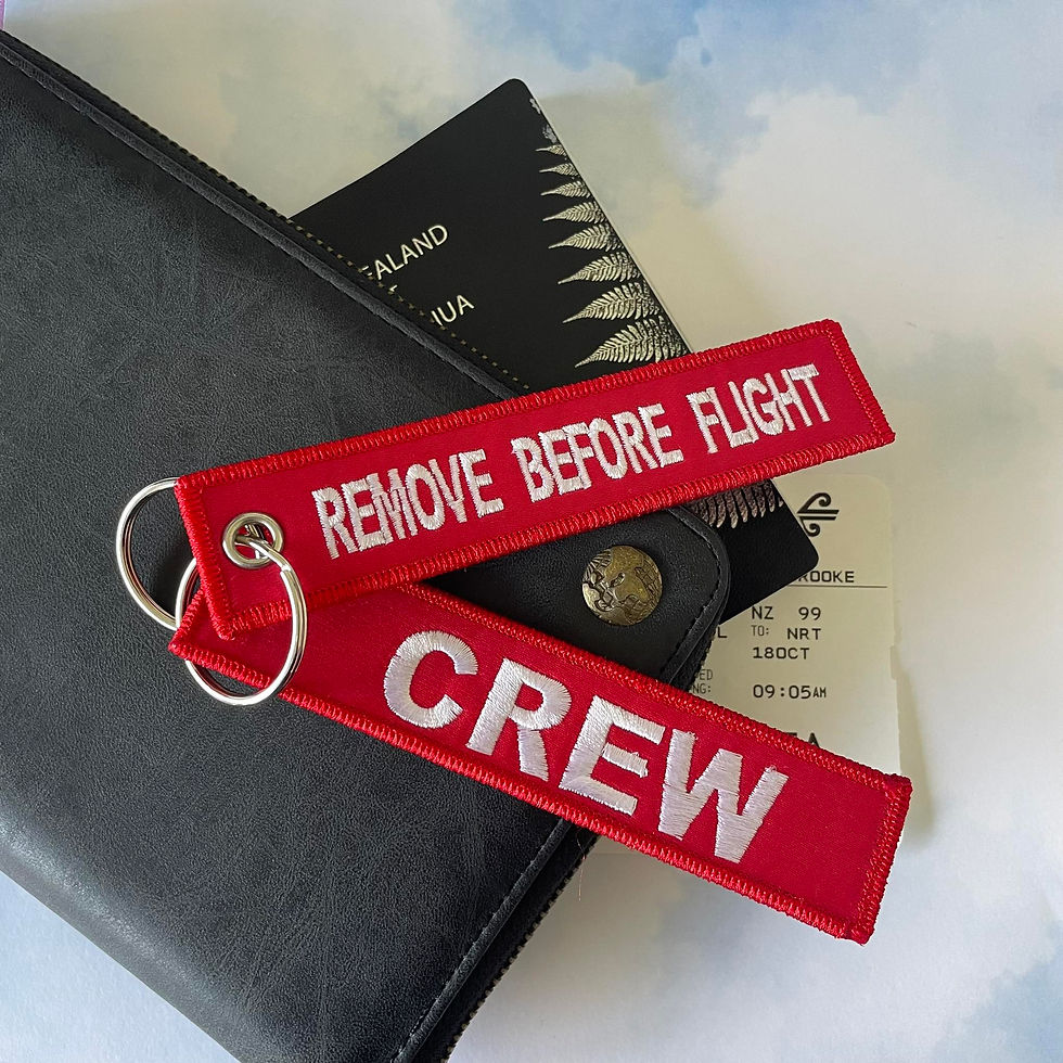 CREW RBF RED Key Tag | Lilac Sky